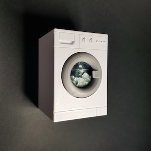 Miniature Washing Machine - 3 Designs - Miniature Appliances 1/12 Scale ...