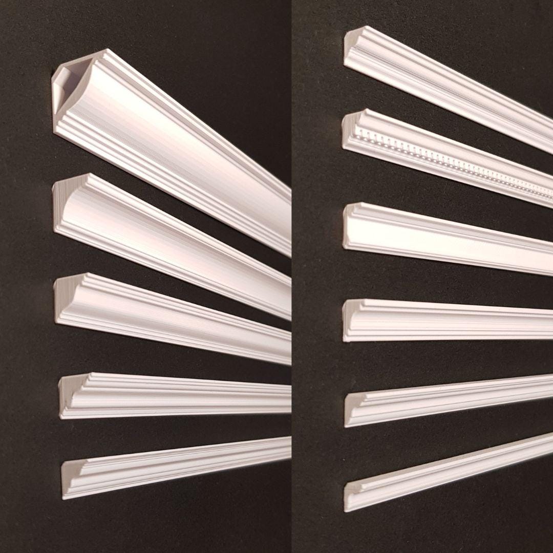 Pack 2 - 11 Crown Moulding / Cornice Profiles and Cutting Tools ...