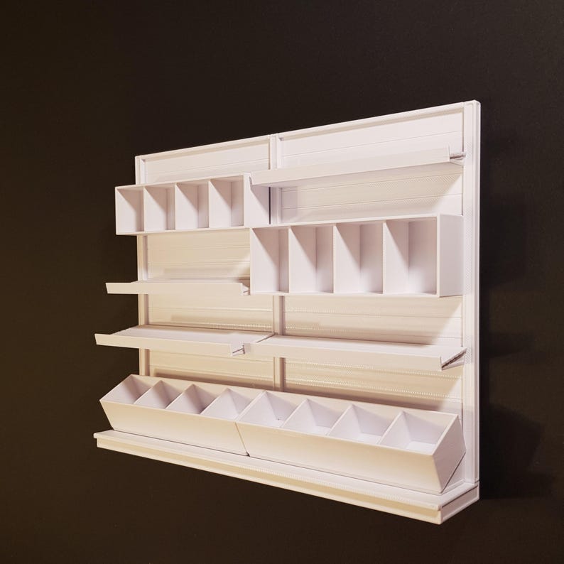 Miniature Shelves - Configurable Layout - Miniature Furniture 1/12 ...