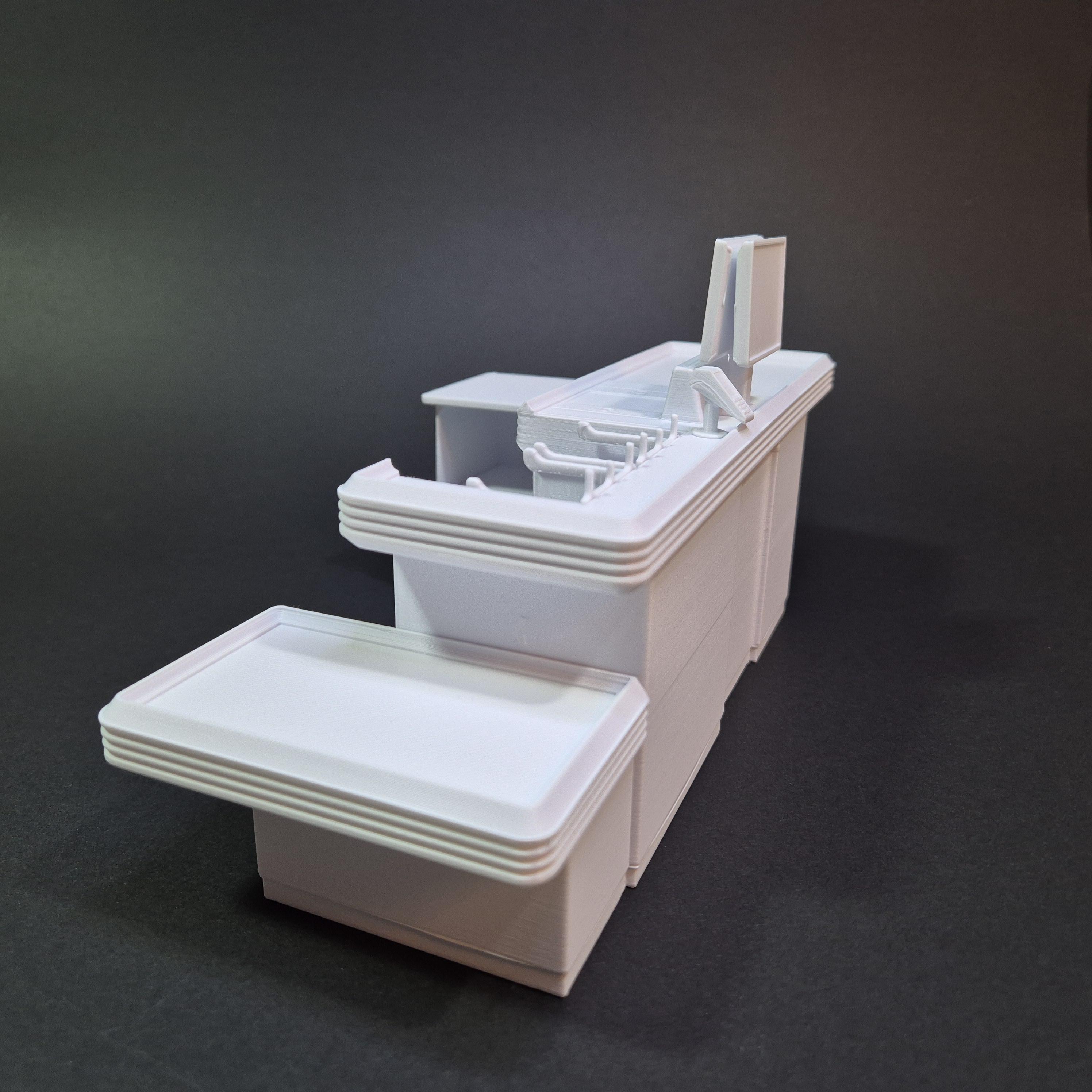 Miniature Supermarket Checkout - 1/12 Scale, Digital STL Files for 3d ...