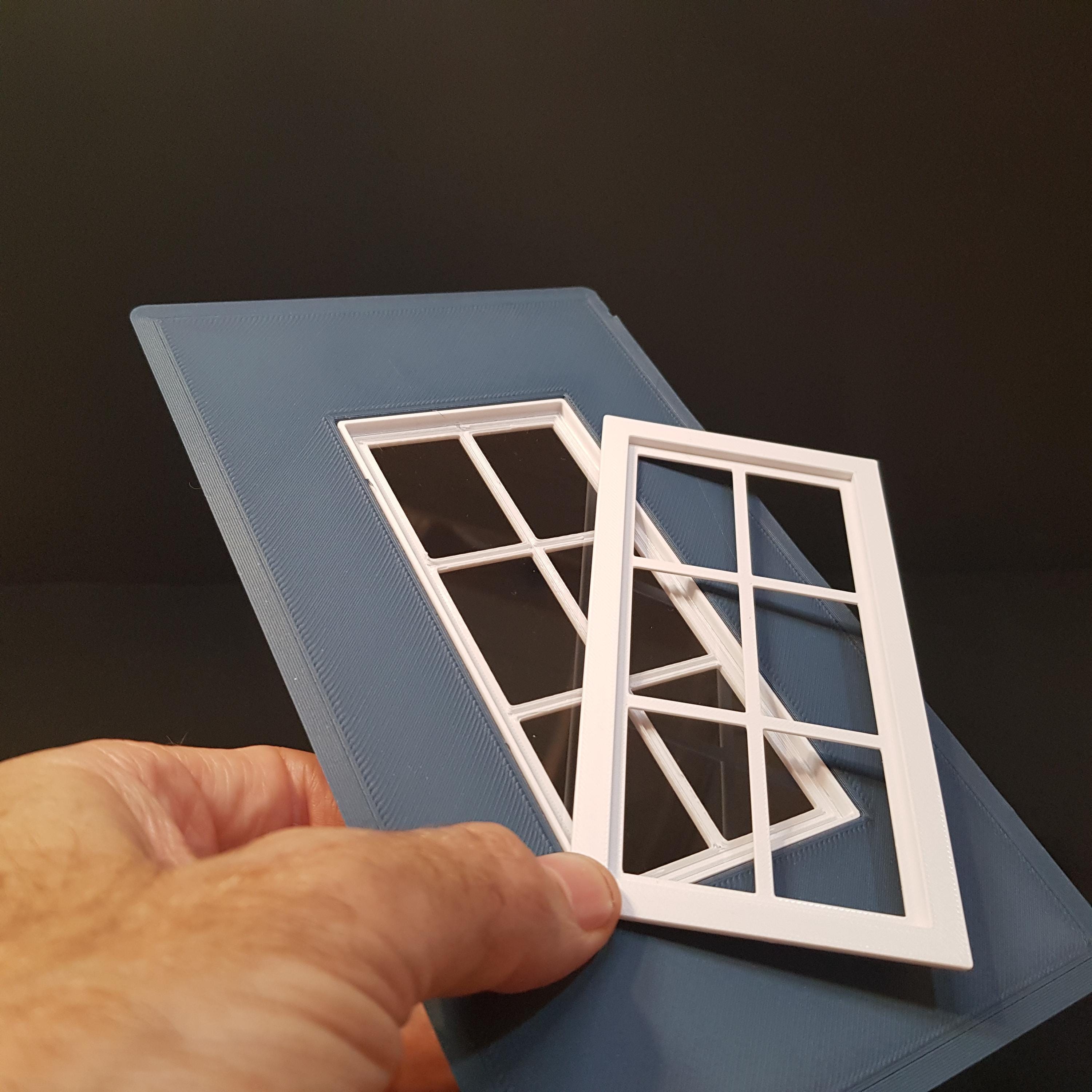 Window - Easy Assembly External and Internal Frame - Miniature 1/12 ...