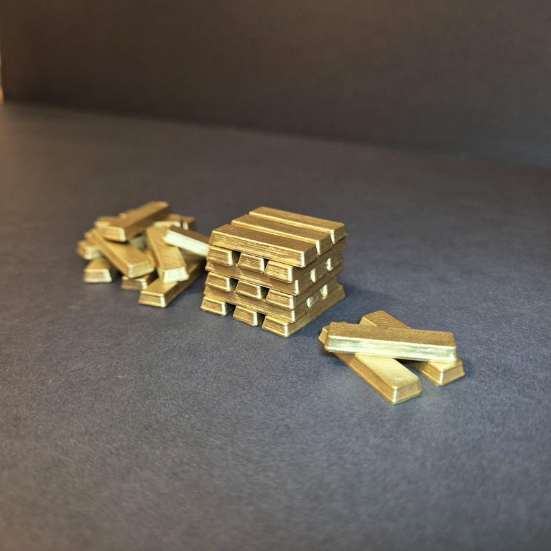 Miniature Gold Bar - Etsy