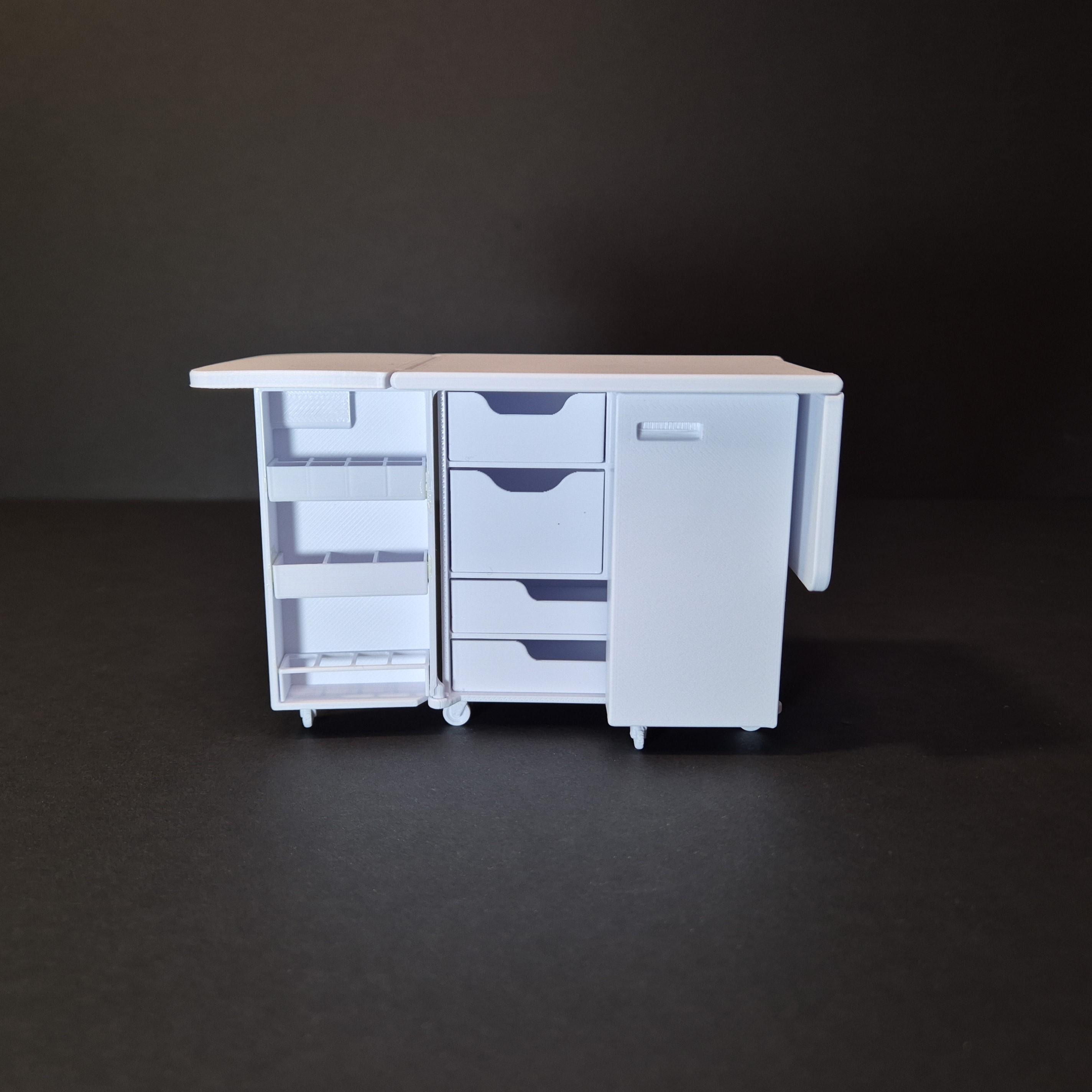 Miniature Mobile Craft Workstation - 1/12 Scale, Digital STL Files for ...