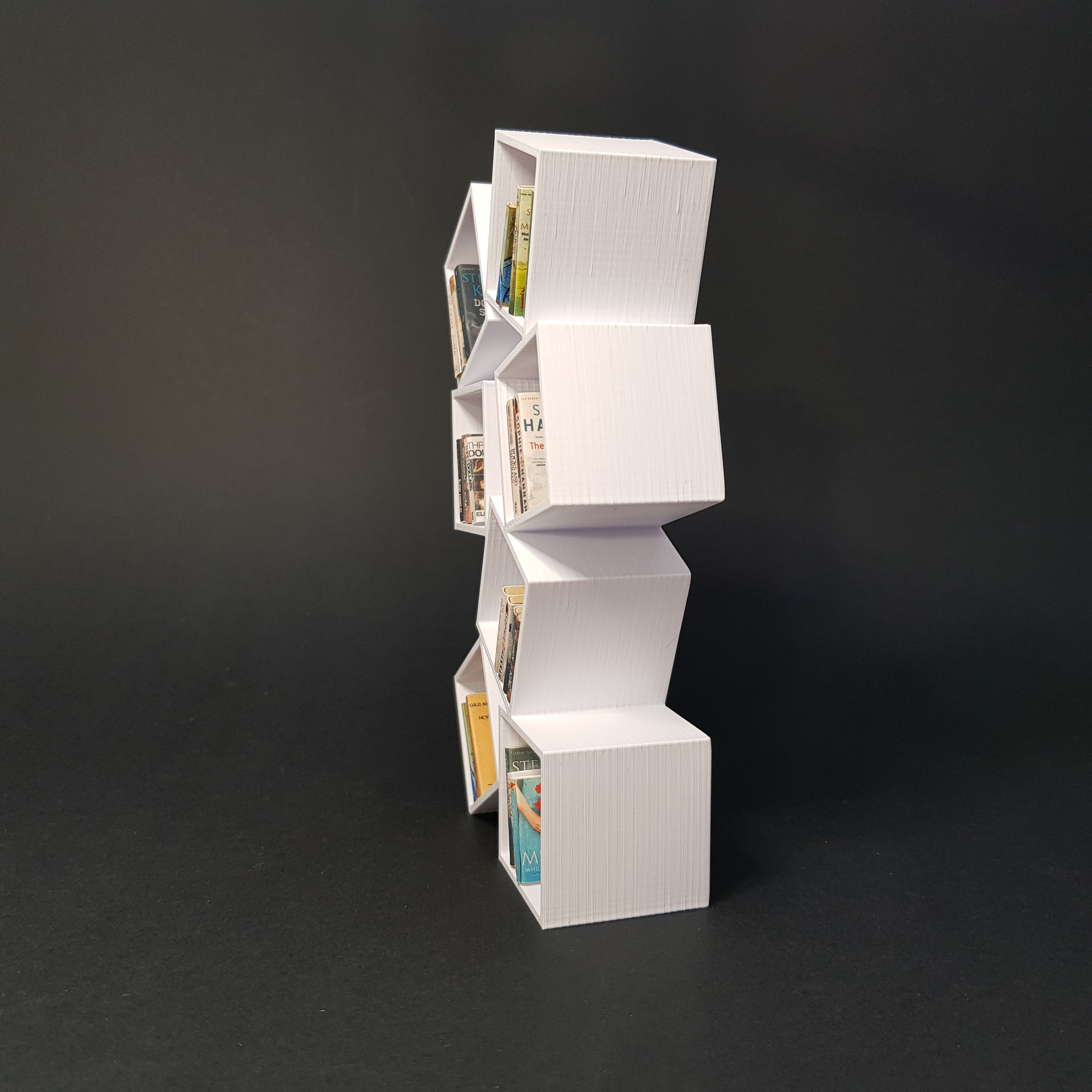 Miniature Balancing Cubes Bookcase Miniature Furniture 1/12 Scale ...