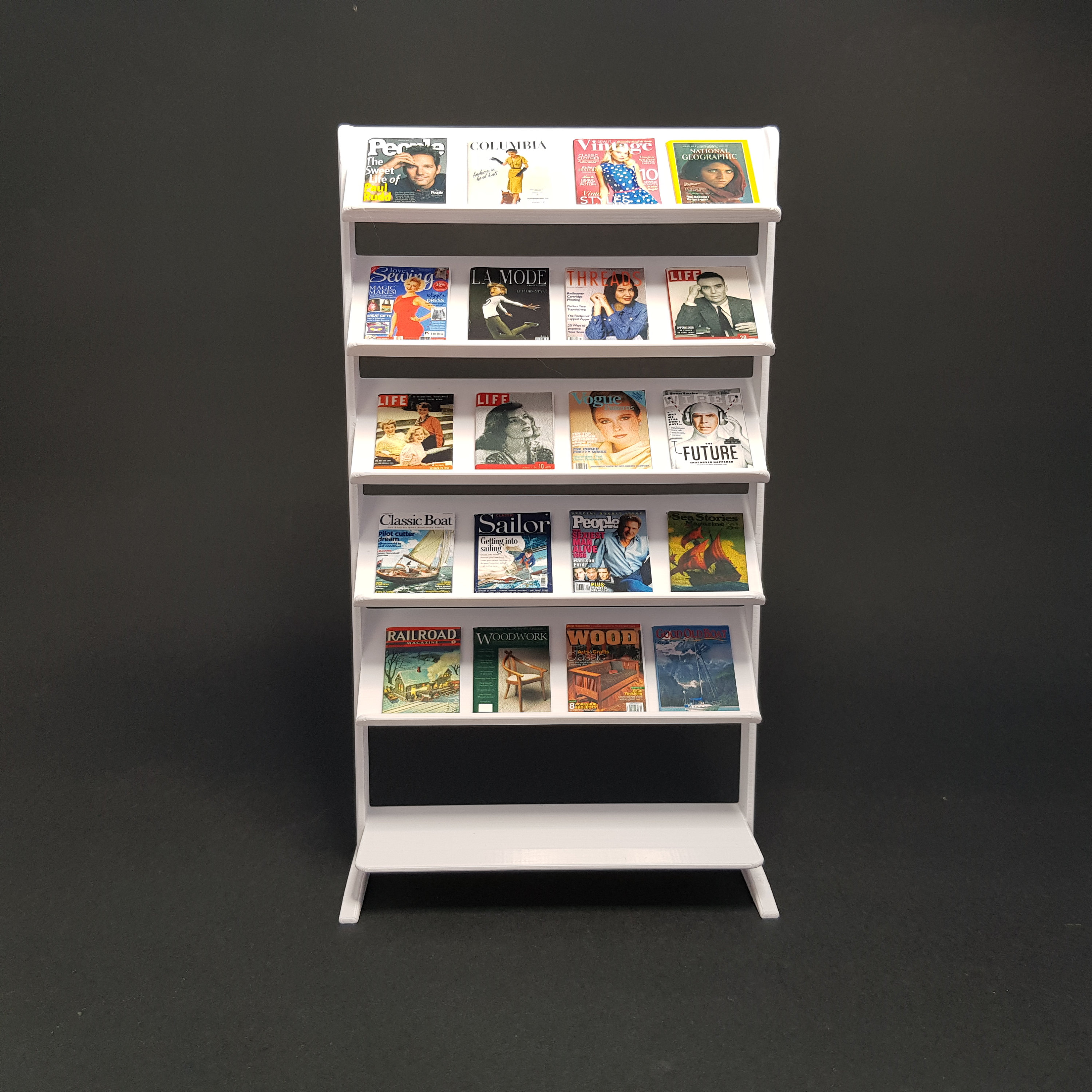 Magazine Rack - Miniature Furniture 1/12 Scale, Digital STL Files for ...