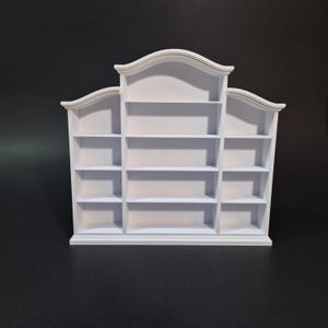 Miniature 3 Bay Bookcase - Miniature Furniture 1/12 Scale, Digital STL ...
