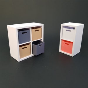 Cube Shelves and Storage - Miniature Furniture 1/12 Scale - Digital STL ...