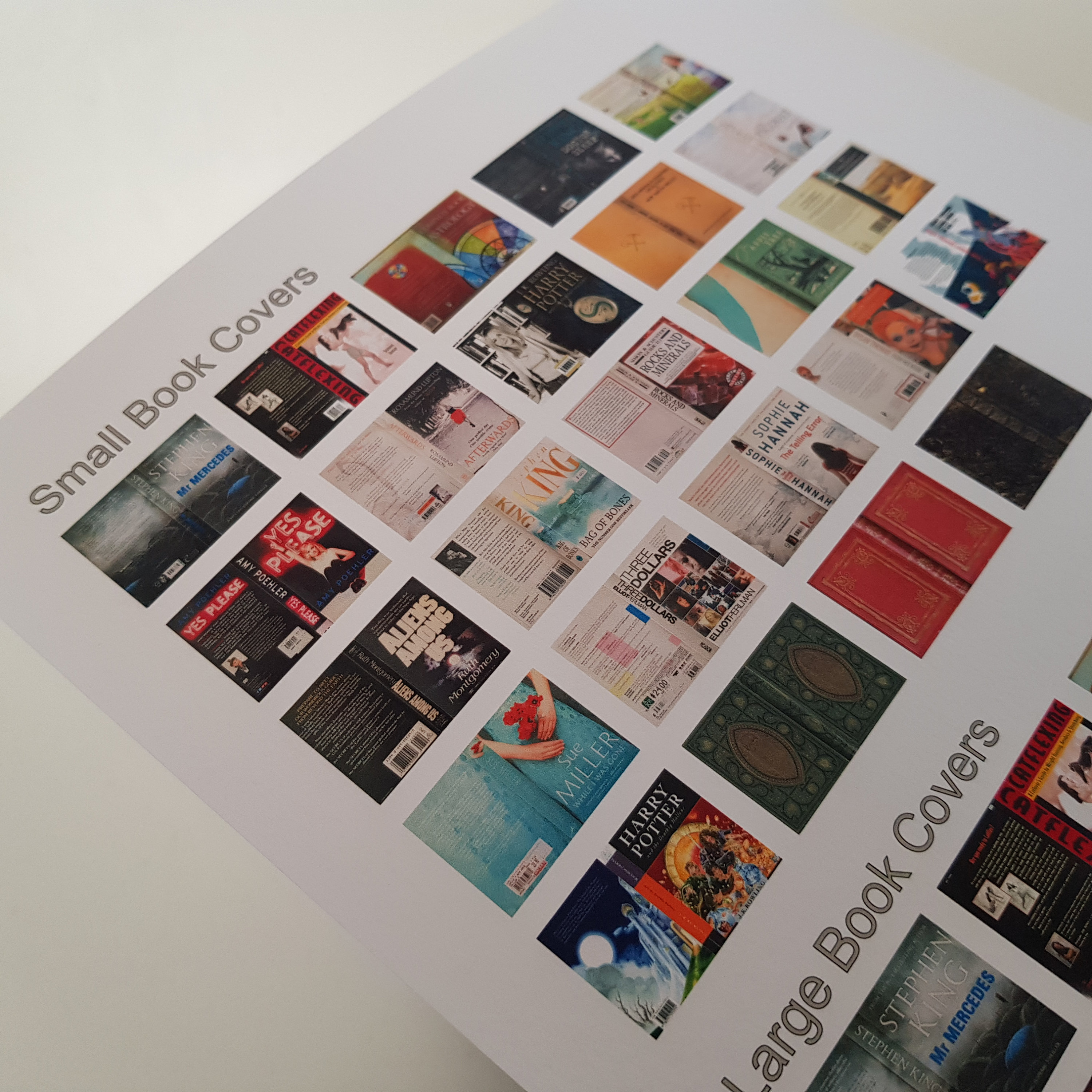 Miniature Book Covers and 3D Printed Book Body - 1/12 Scale, Digital ...