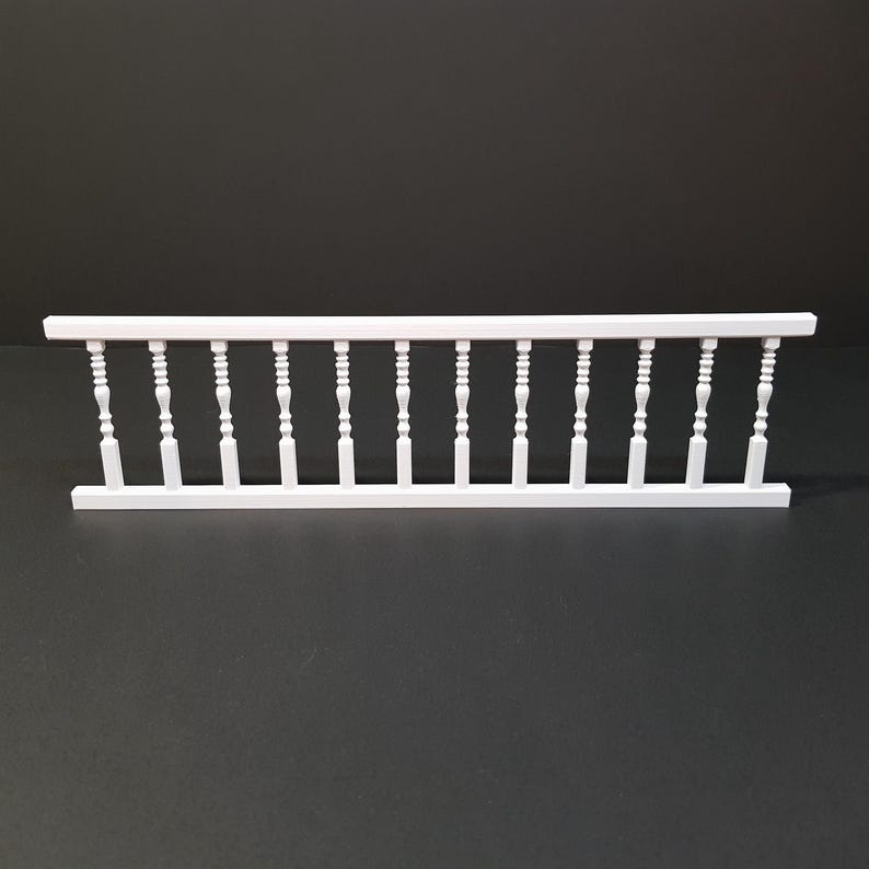 Miniature Wooden Railings Kit 1/12 Scale, 10 Different Panels Included ...