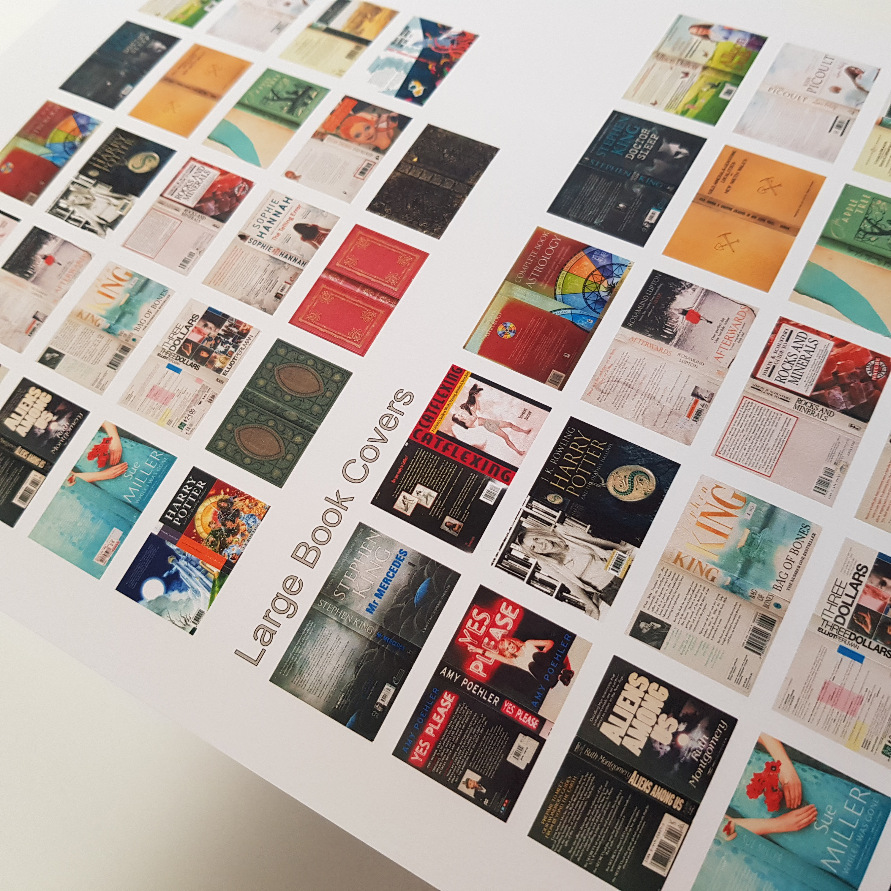 Miniature Book Covers and 3D Printed Book Body - 1/12 Scale, Digital ...
