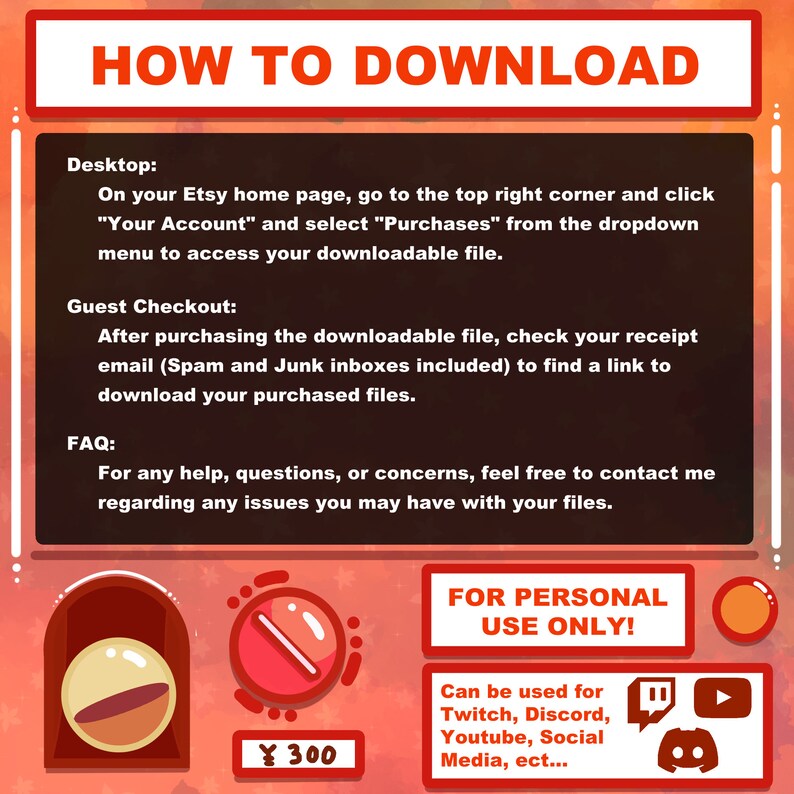 Sushi Cat Japan Emote Pack Twitch Discord Youtube Emotes Sub Badges ...