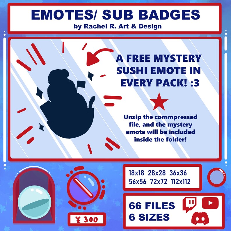 Ramen Bowl Emote Pack Twitch Discord Youtube Emotes Sub Badges Digital ...