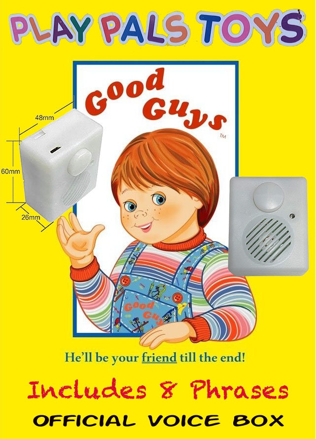 Child's Play Good Guys Chucky Voice Box 8 Phrases Hand - Etsy