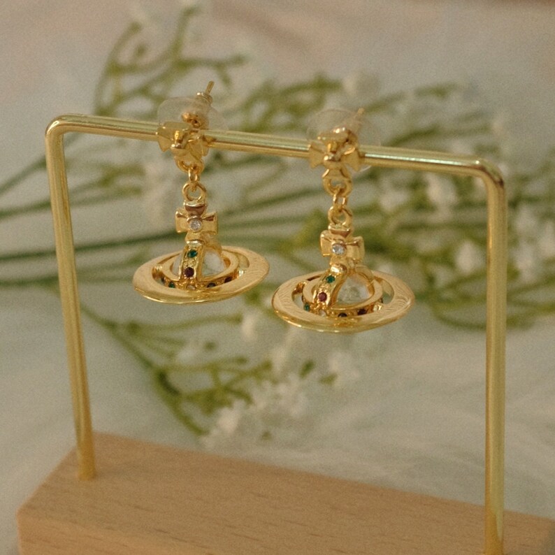 Nana Osaki Anime Earrings Whimsigoth Saturn Orb Planet Etsy