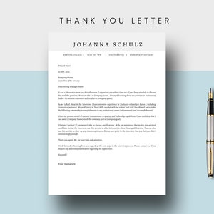 Professional Resume Template + Cover Letter, References, Editable Word ...