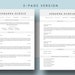 Professional Resume Template + Cover Letter, References, Editable Word ...