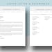 Professional Resume Template + Cover Letter, References, Editable Word ...