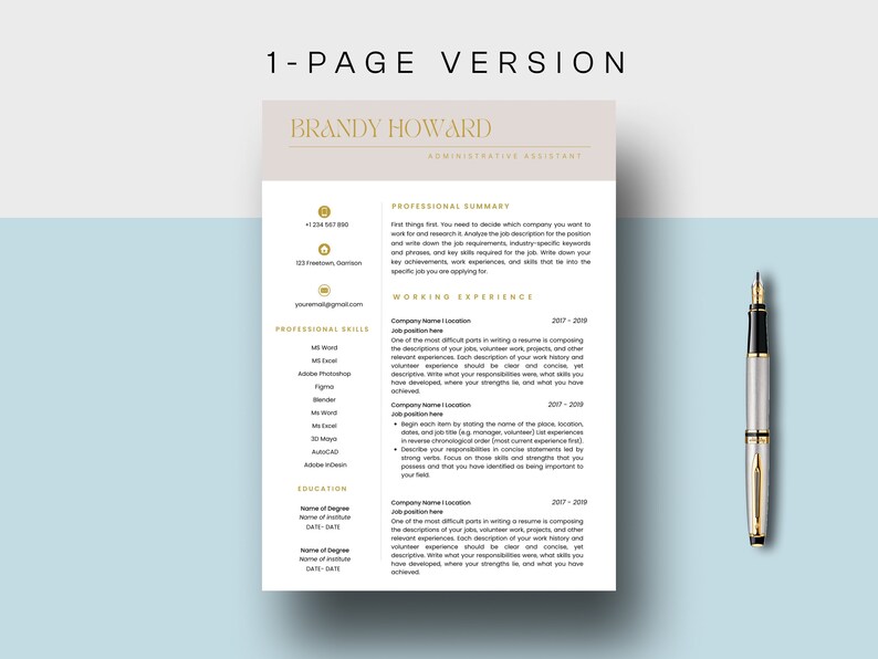 Administrative Assistant Resume Template, Office Assistant Resume ...