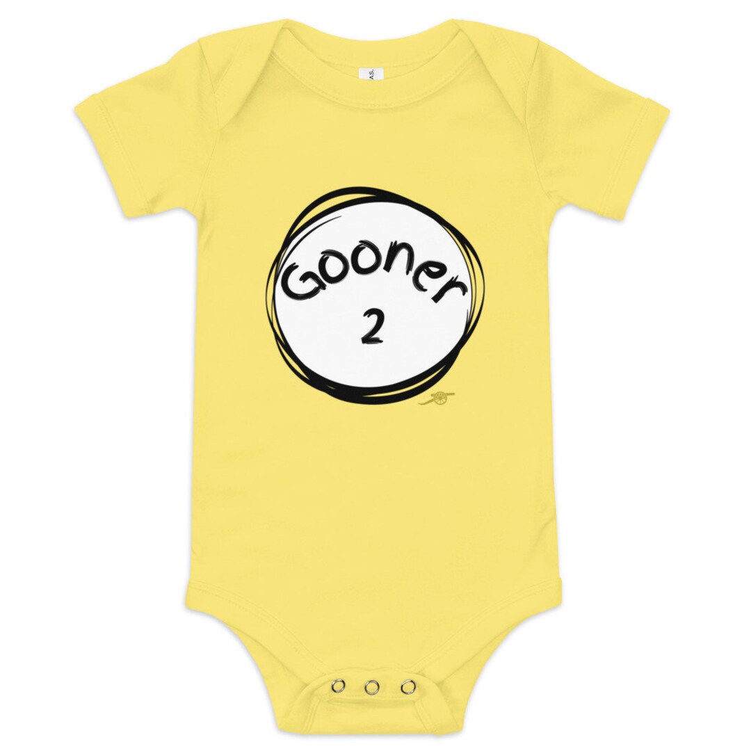 Arsenal FC Gooner 2 Seuss Baby Short Sleeve One Piece Onesie Gift - Etsy