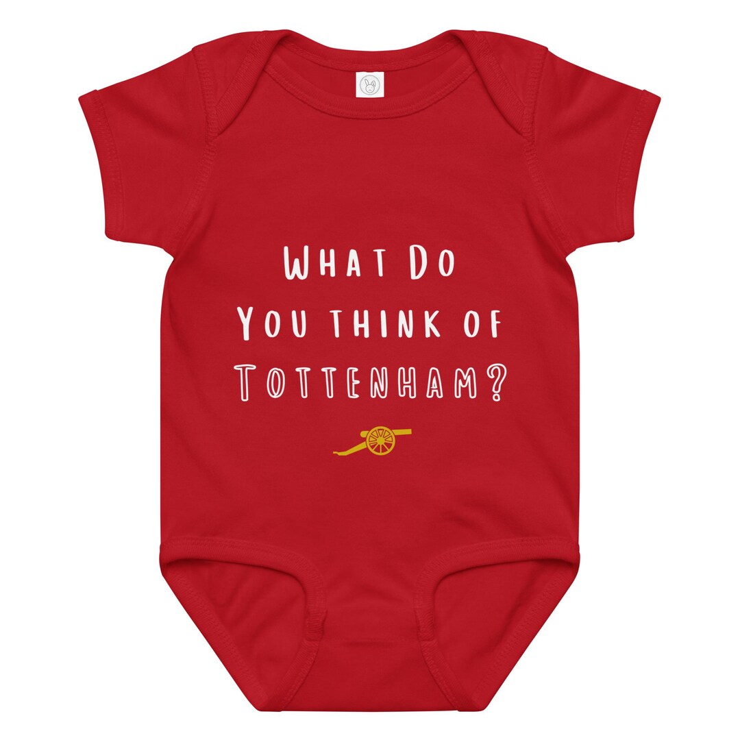 Arsenal FC: Trash Talk Rivalry Funny Front/back Printed Baby One Piece ...
