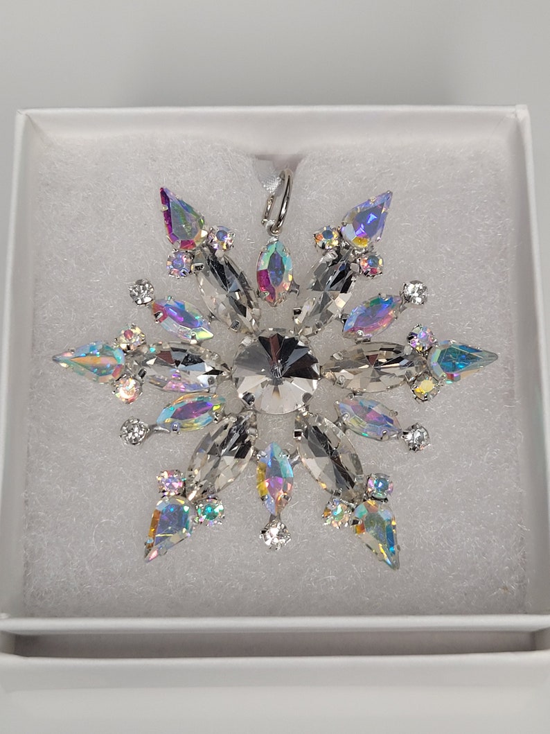 Crystal Snowflake Ornament - Etsy