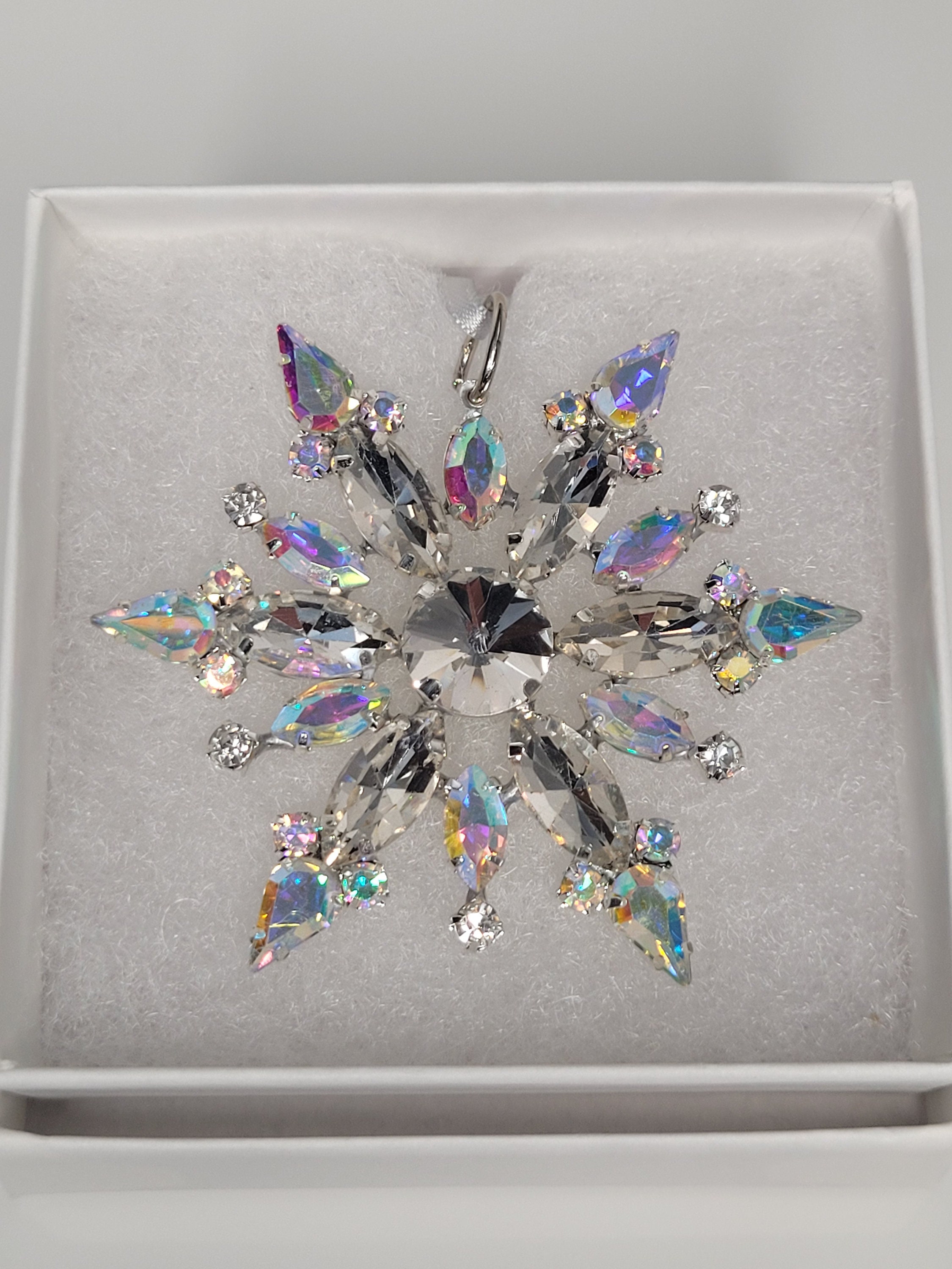 Crystal Snowflake Ornament - Etsy