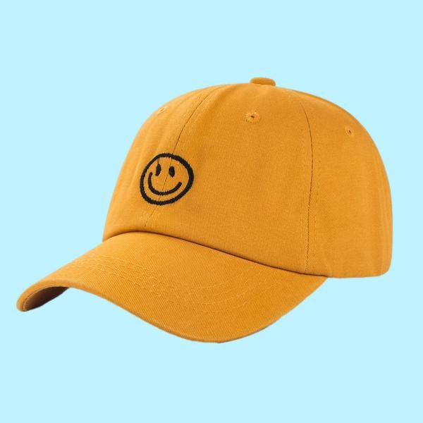 Baseball Cap Smiley Face - Etsy