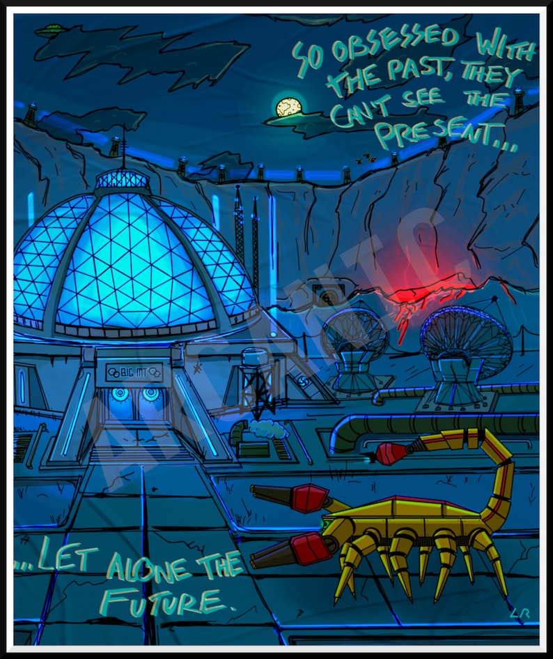 Big MT Poster -- Fallout New Vegas: Old World Blues -- 16in X 20in - Etsy