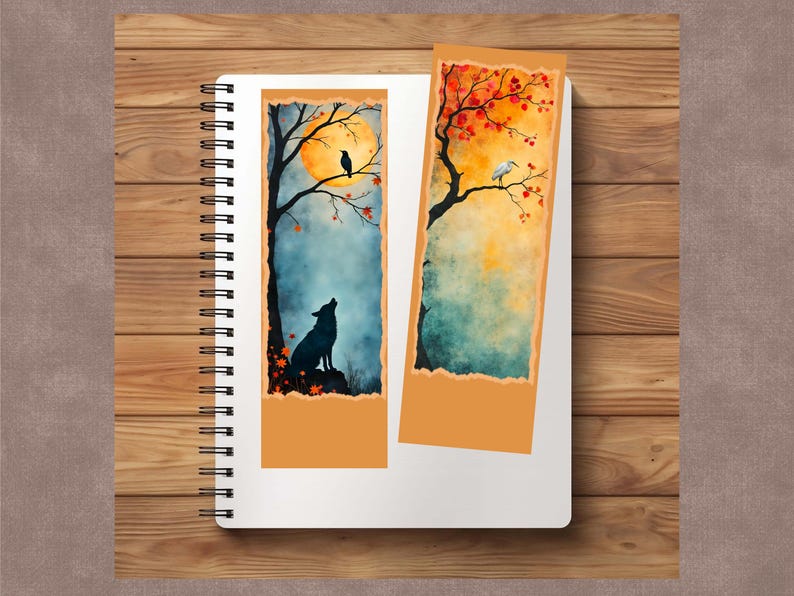 Woodland Animals Fall Watercolor Bookmarks, Junk Journal Ephemera ...