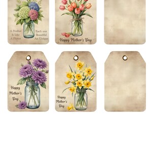 Vintage Mother’s Day Tags, Mother’s Day Gift Tags, Mother’s Day ...