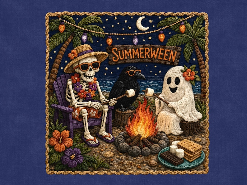 Funny Summerween Seaside Clipart Downloadable PNG’S - Etsy UK