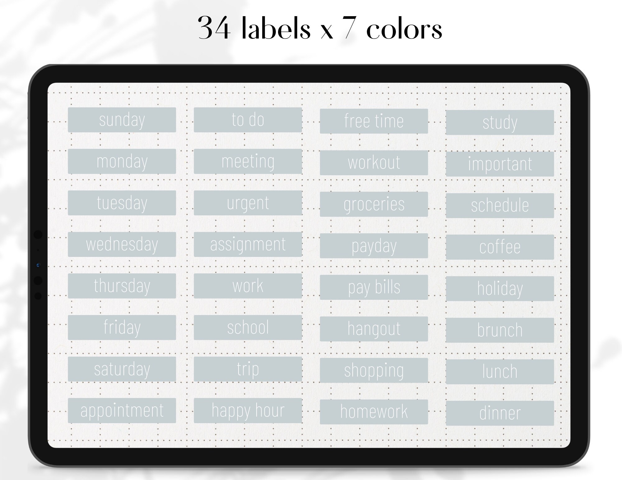 Neutral Digital Sticky Notes, Instant Download, iPad Planner Sticky ...