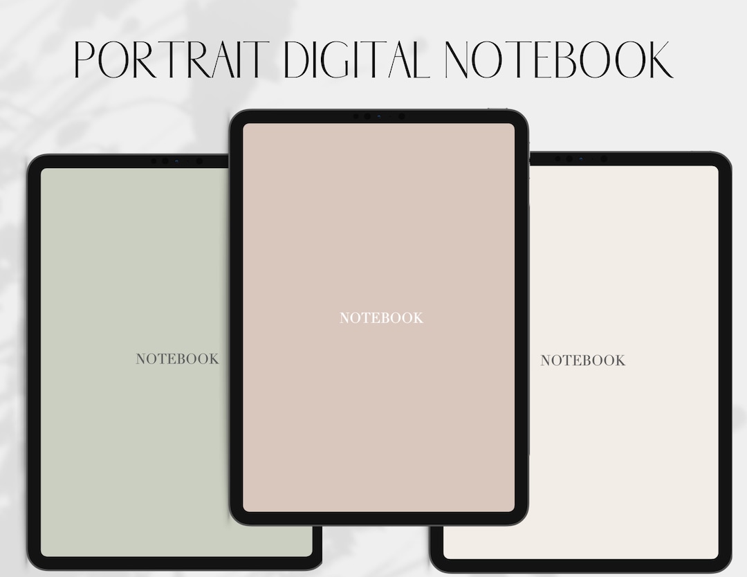 Aesthetic Digital Notebook, Goodnotes Notebook, iPad Notebook ...