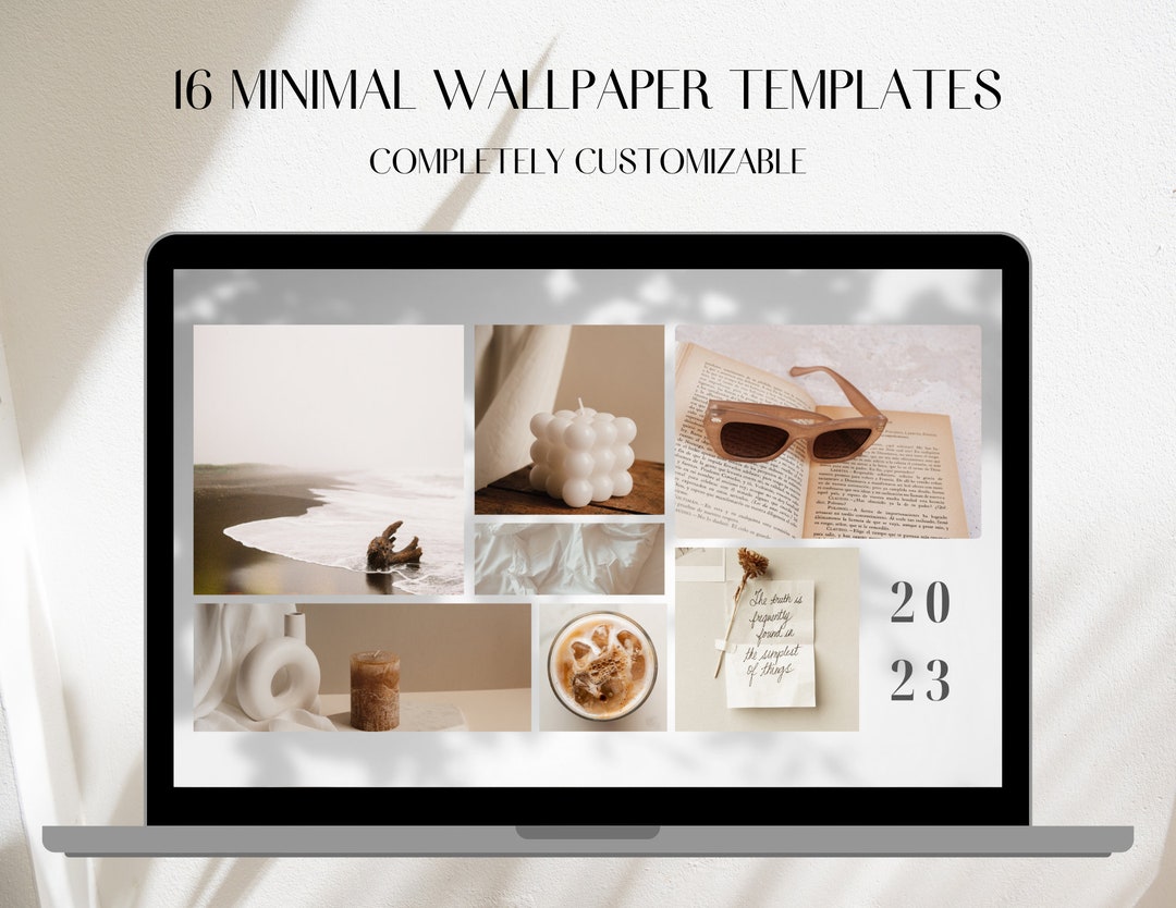 16 Aesthetic Desktop Wallpaper Templates, Completely Customizable CANVA ...
