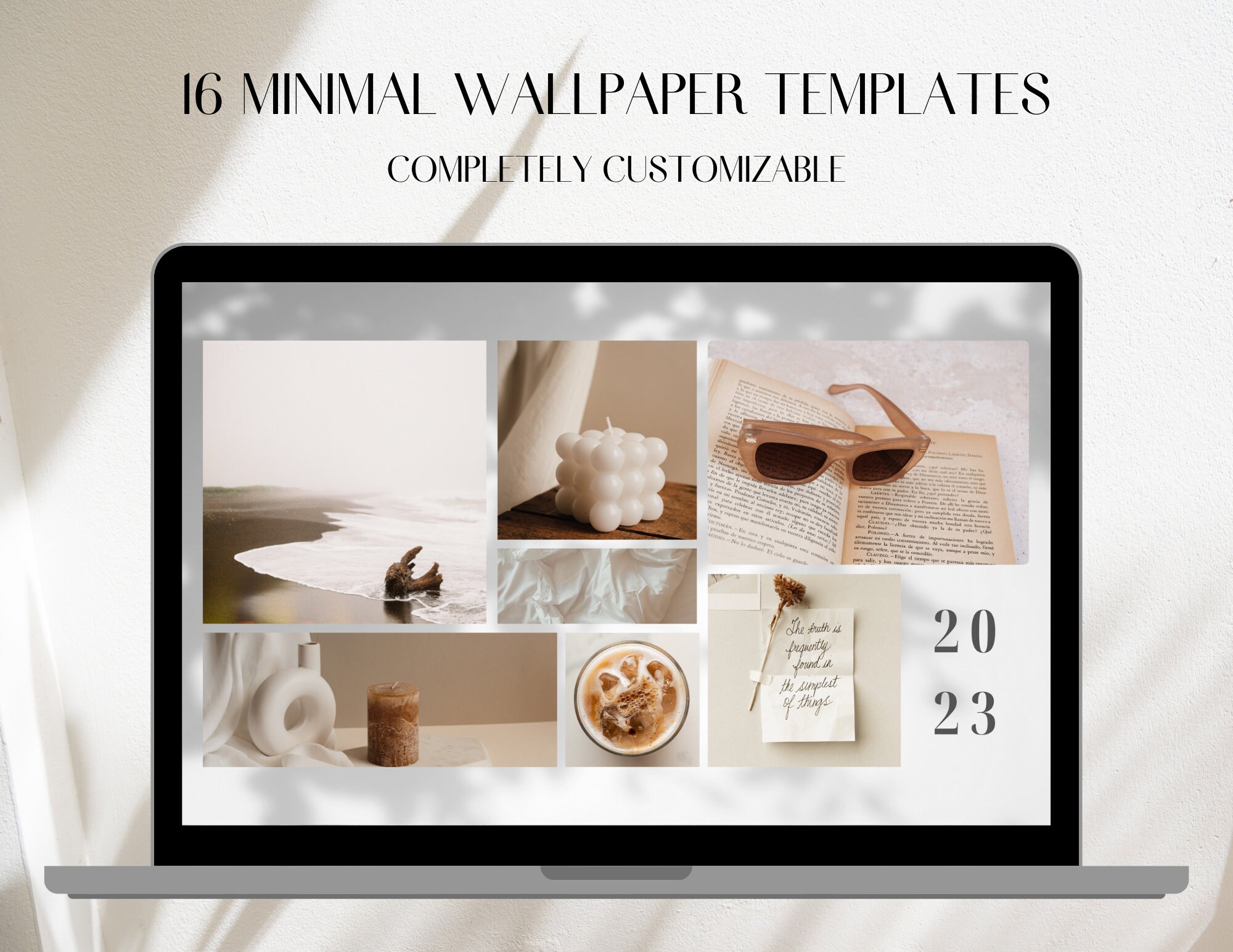 16 Aesthetic Desktop Wallpaper Templates, Completely Customizable CANVA ...