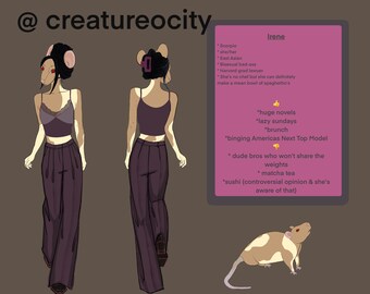 READ DESC CUSTOM Furry Reference Sheet Furry Fursona Character Sheet - Etsy