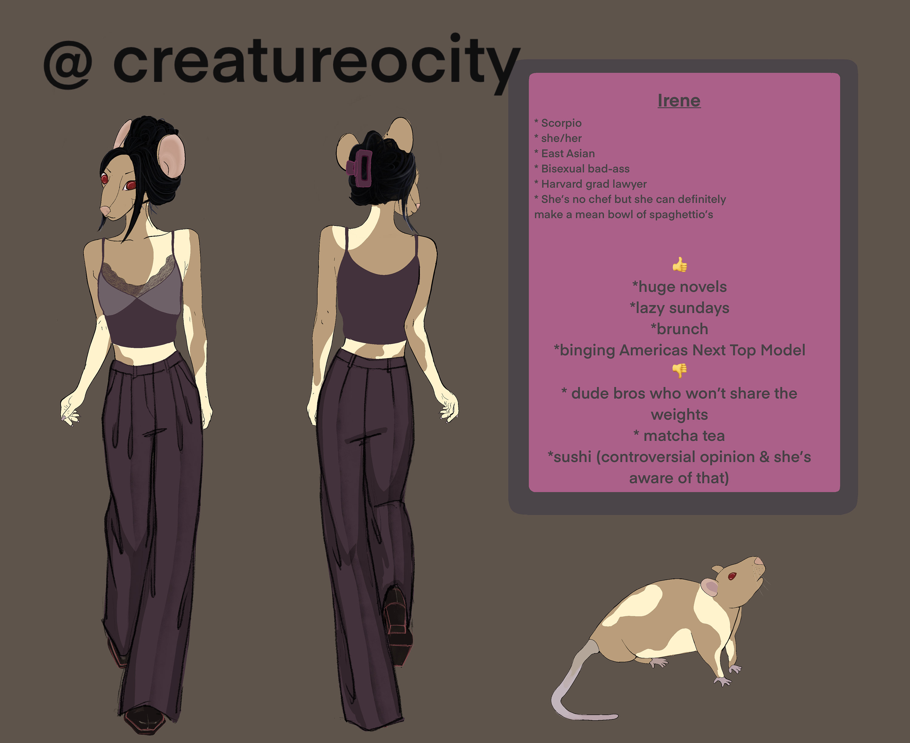 Simple Fursona Reference Sheet - Etsy