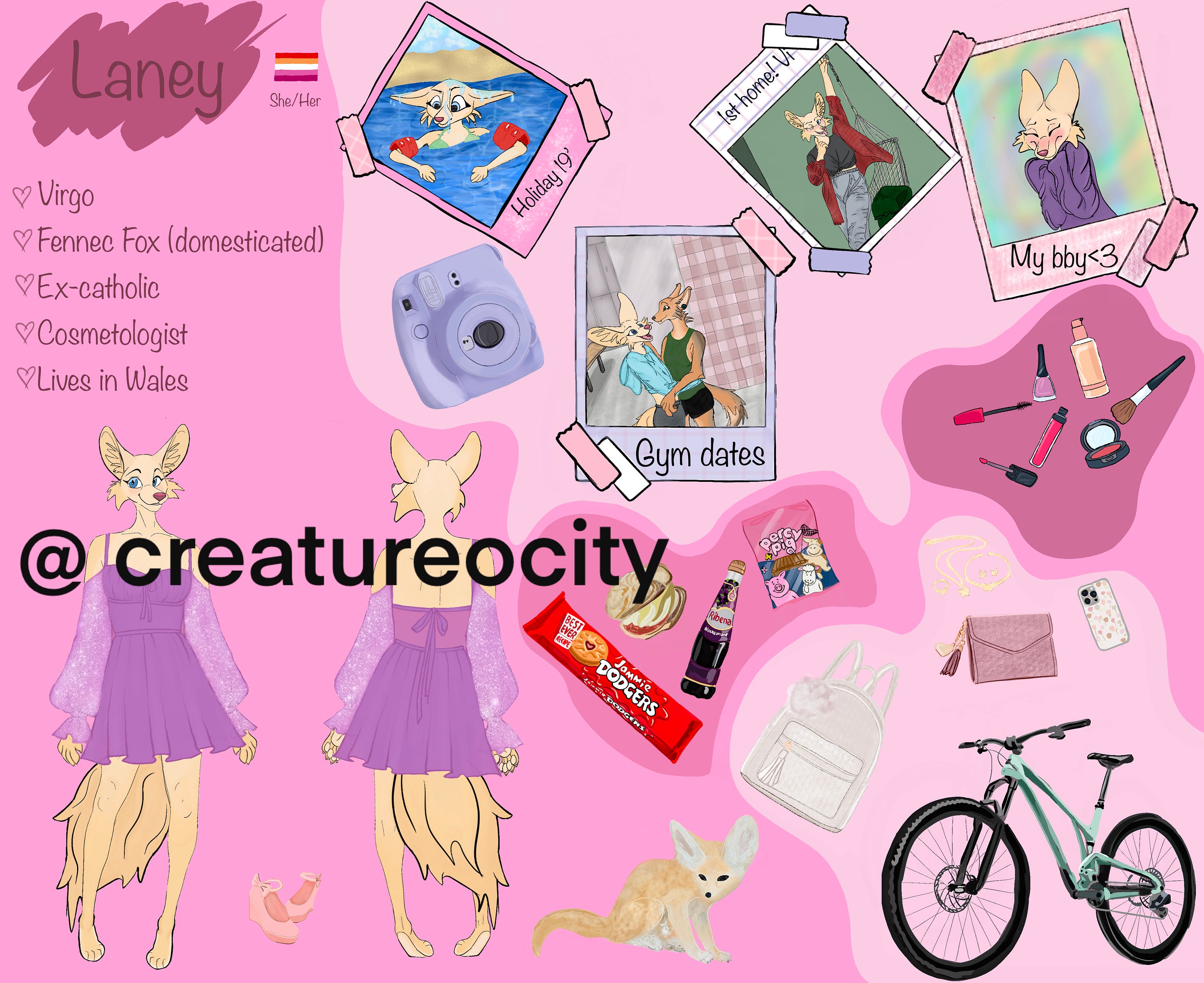 Detailed Fursona Reference Sheet - Etsy