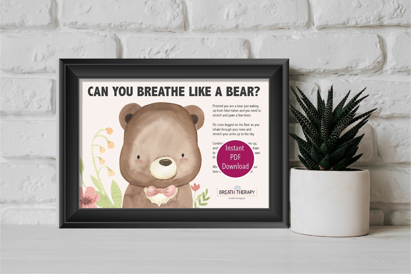 Printable Animal Breathing Exercises for Children: Mindful Breathwork ...