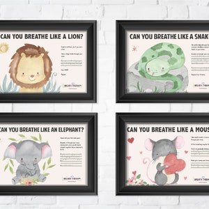 Printable Animal Breathing Exercises for Children: Mindful Breathwork ...