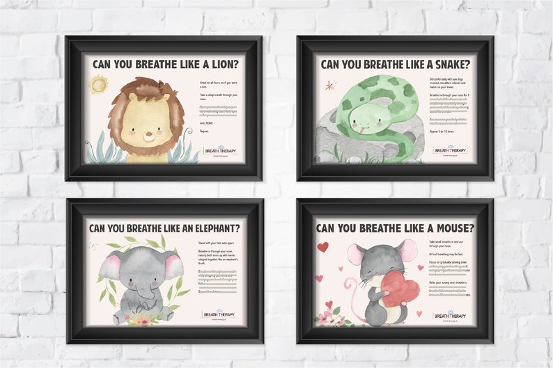 Printable Animal Breathing Exercises for Children: Mindful Breathwork ...