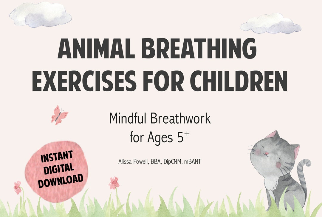 Printable Animal Breathing Exercises for Children: Mindful Breathwork ...