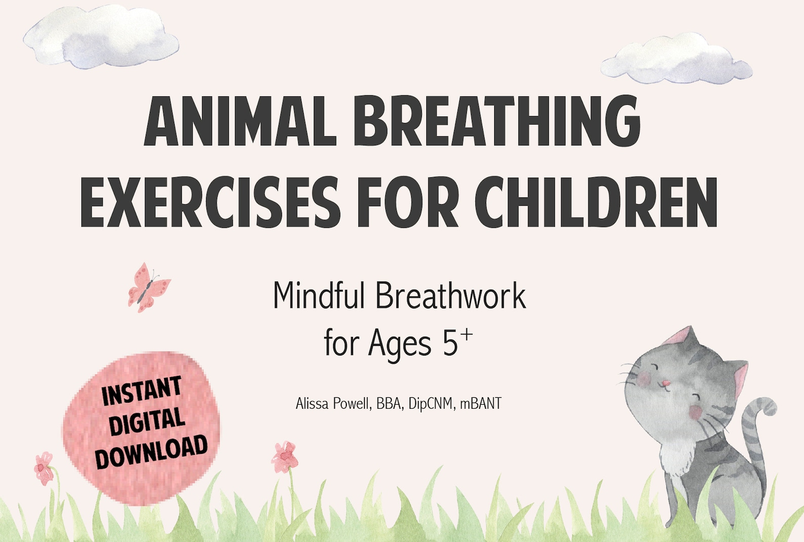 Printable Animal Breathing Exercises for Children: Mindful Breathwork ...