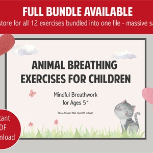 Printable Breathing Exercise for Children: Bear Breathwork PDF for Calm ...