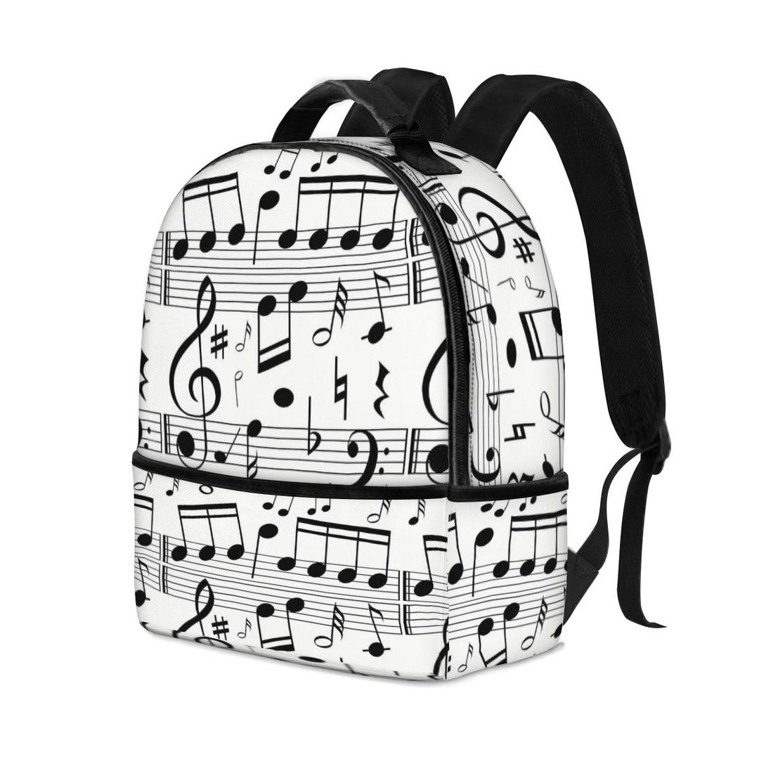 Music Notes Backpack for Kids and Adults, Laptop Backpack, Music ...
