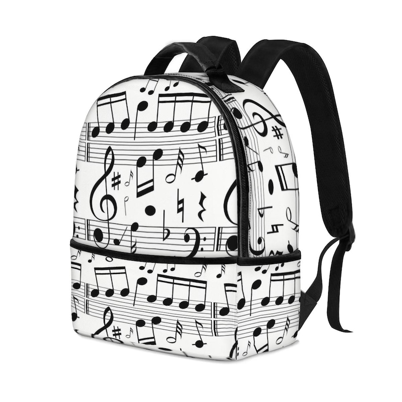 Music Notes Backpack for Kids and Adults, Laptop Backpack, Music ...