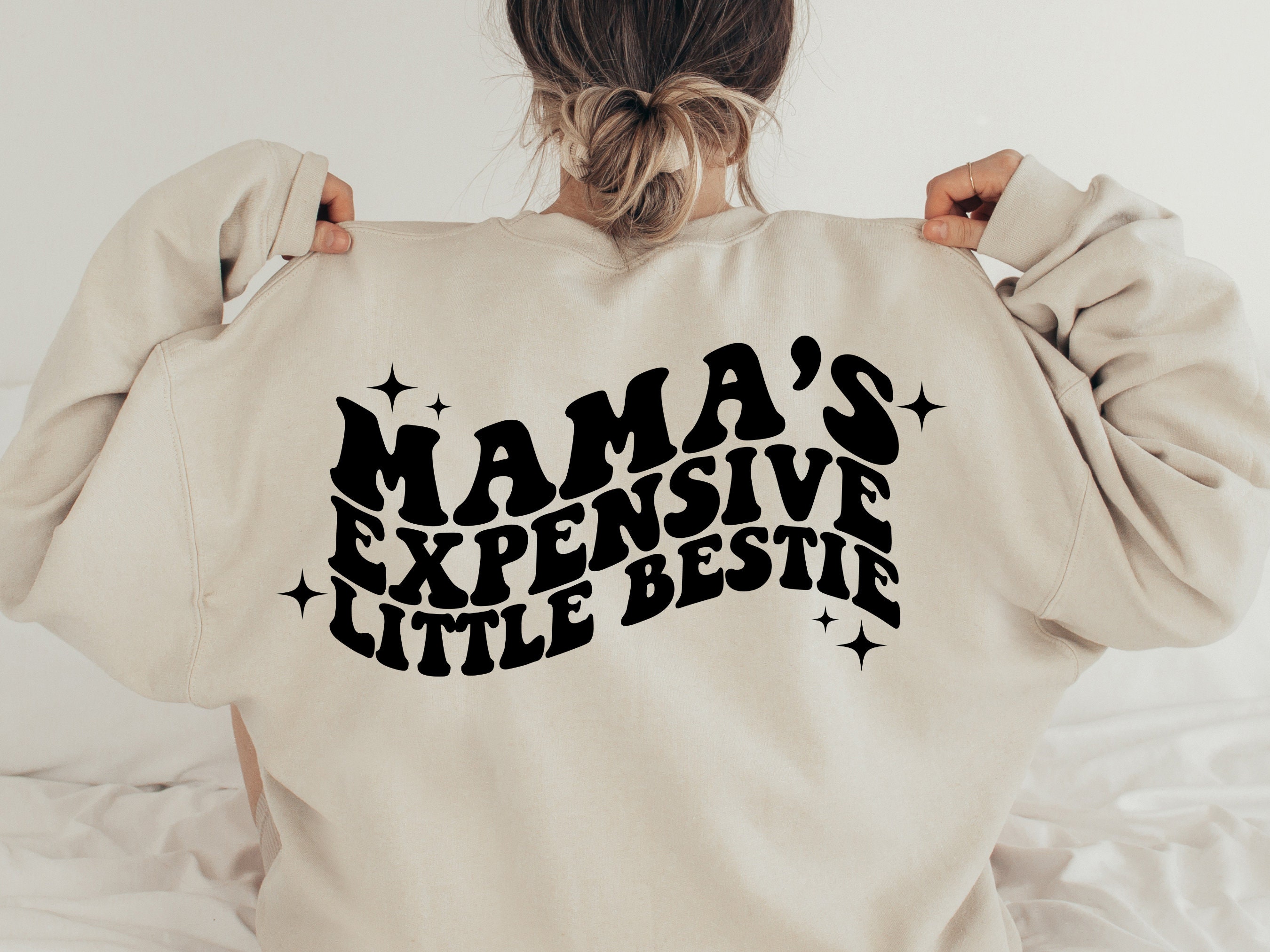Mama's Expensive Little Bestie PNG SVG PDF, Toddler Svg, Retro Wavy ...