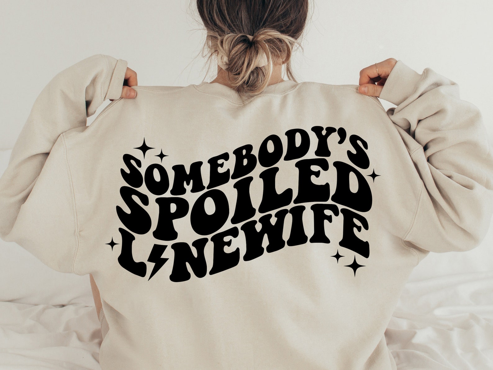 Somebody's Spoiled Linewife SVG PNG PDF, Spoiled Wife, Line Worker ...