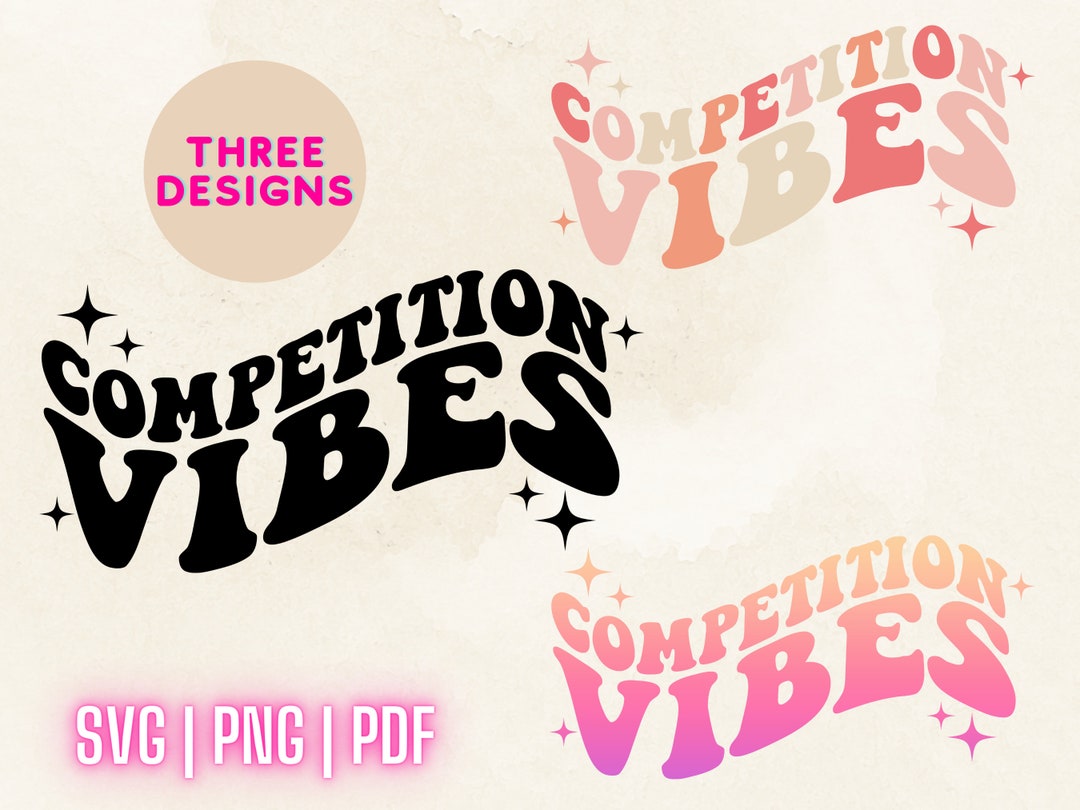Competition Vibes Svg Png, Cheer Svg, Competition Png Svg, Cheerleader ...