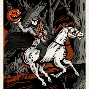 Headless Horseman 8x10 Sleepy Hollow Art Print - Etsy